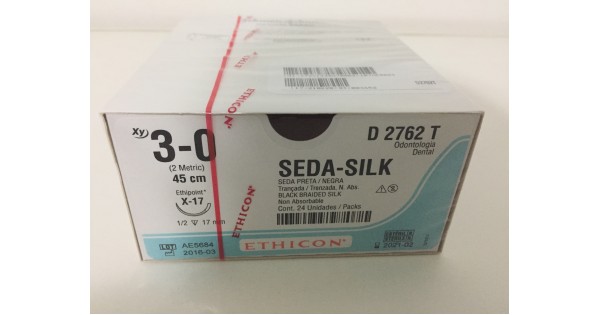 Fio de Sutura Seda 3.0 X-17 - Ethicon Fio de Sutura Seda 3.0 X-17 - Ethicon