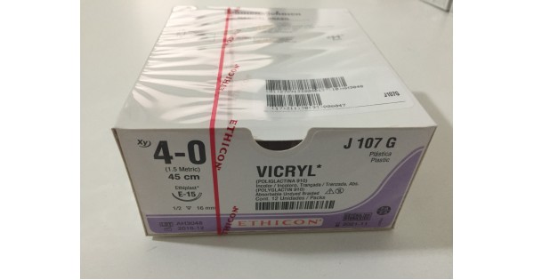 Fio de Sutura Vicryl 4-0 E-15 - Ethicon Fio de Sutura Vicryl 4-0 E-15 - Ethicon