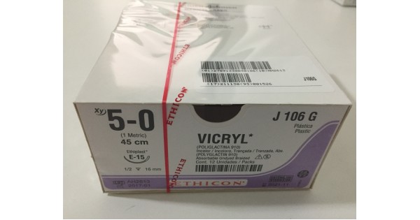 Fio de Sutura Vicryl 5-0 E-15 - Ethicon Fio de Sutura Vicryl 5-0 E-15 - Ethicon
