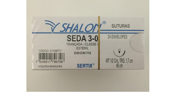 Shalon Fio de Sutura Seda 3-0 Shalon Fio de Sutura Seda 3-0